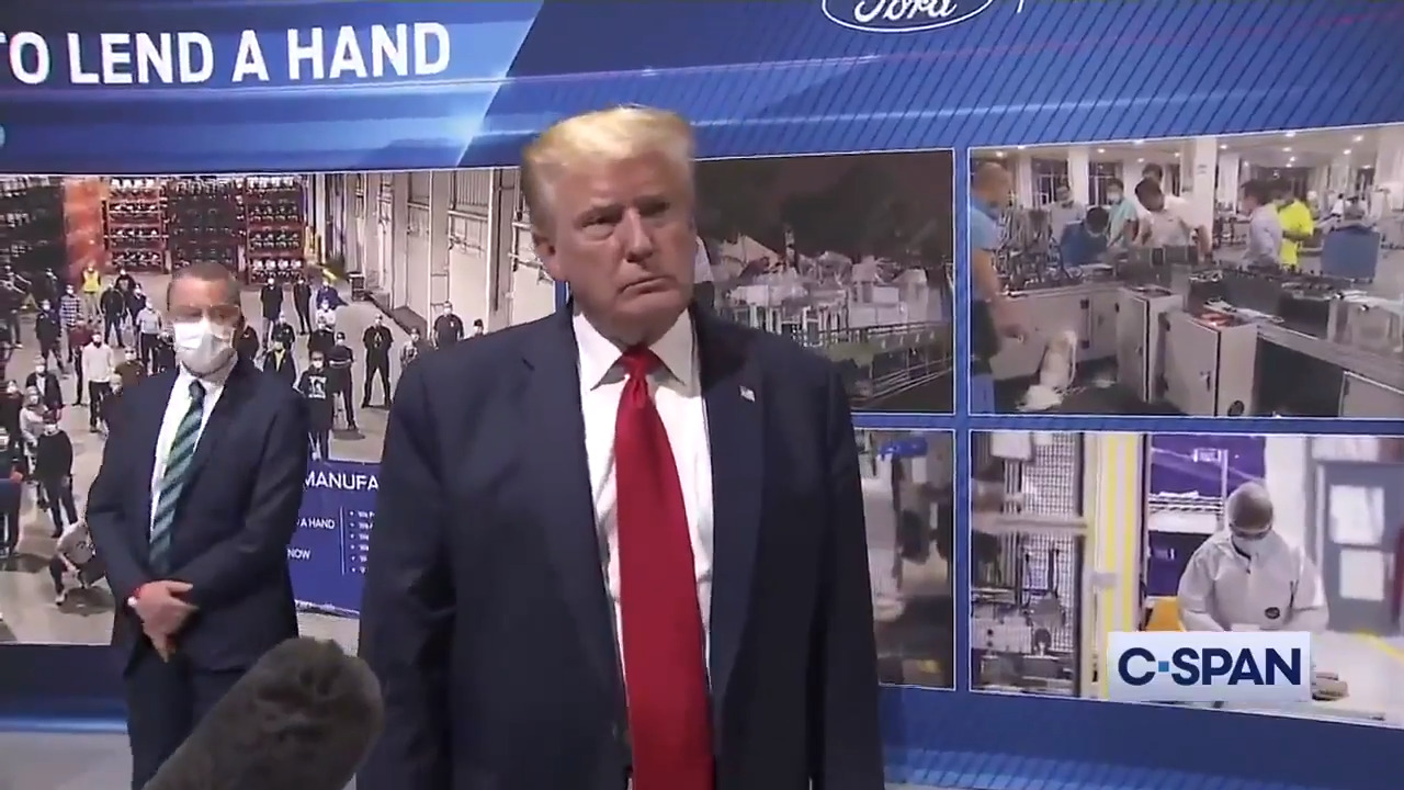 Trump doesn’t wear mask at Ford plant after state AG warning ...
