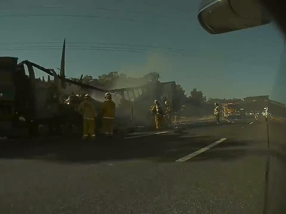 Local CHP stepping up semi-truck enforcement after truck fires ...