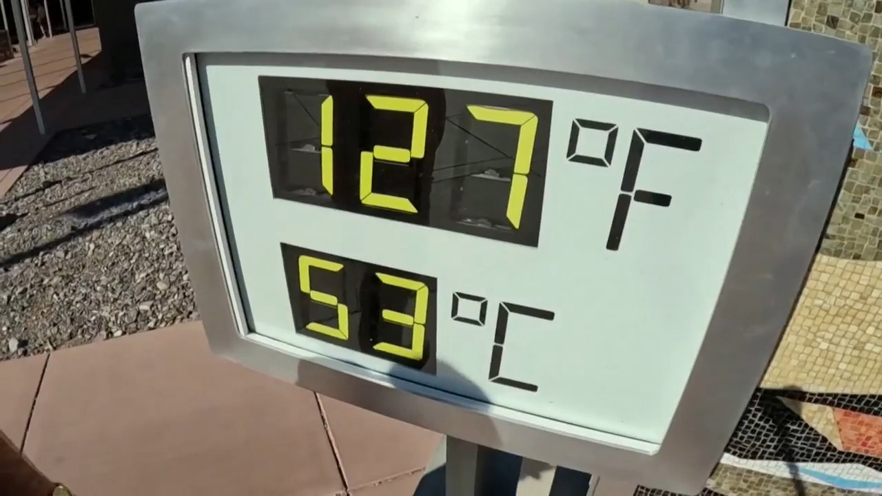 CA Death Valley records temperature of 127 F in heat wave (Video ...