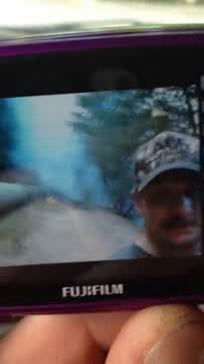 Wayne Allen Huntsman poses near King fire he set in El Dorado County ...