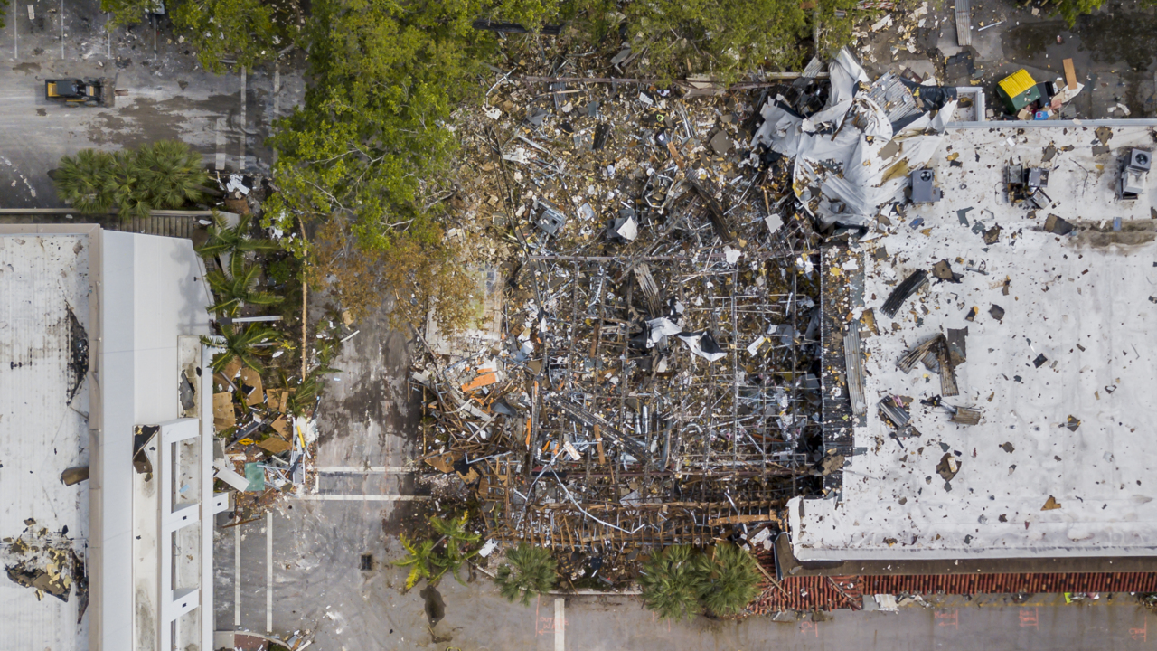 Police continue to clear debris days after an explosion in Plantation ...