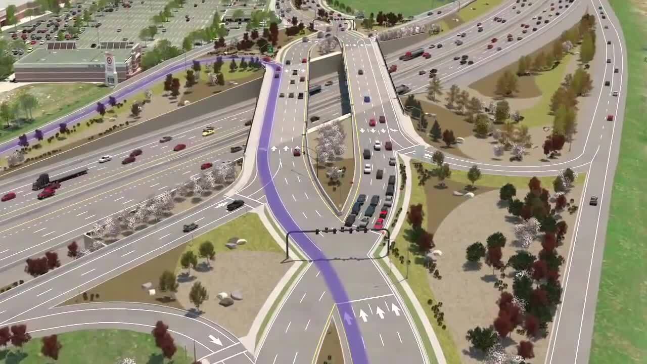 Watch animation of the a "diverging diamond" interchange | Tri-City Herald