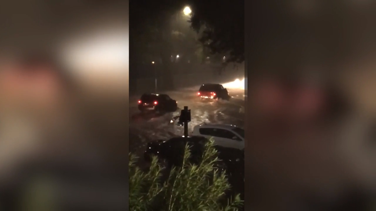 Watch heavy rain come down at Chico State University in CA | San Luis ...