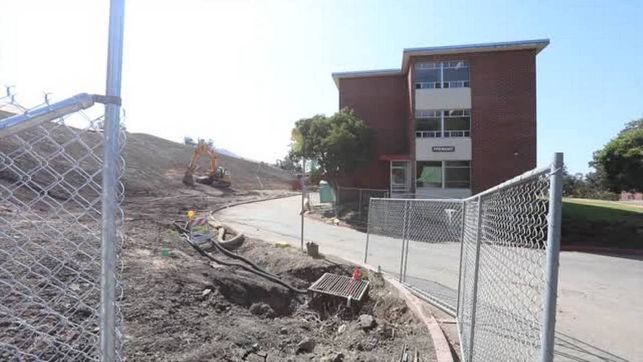 Construction continues at Cal Poly's Fremont Hall dorm | Raleigh News ...