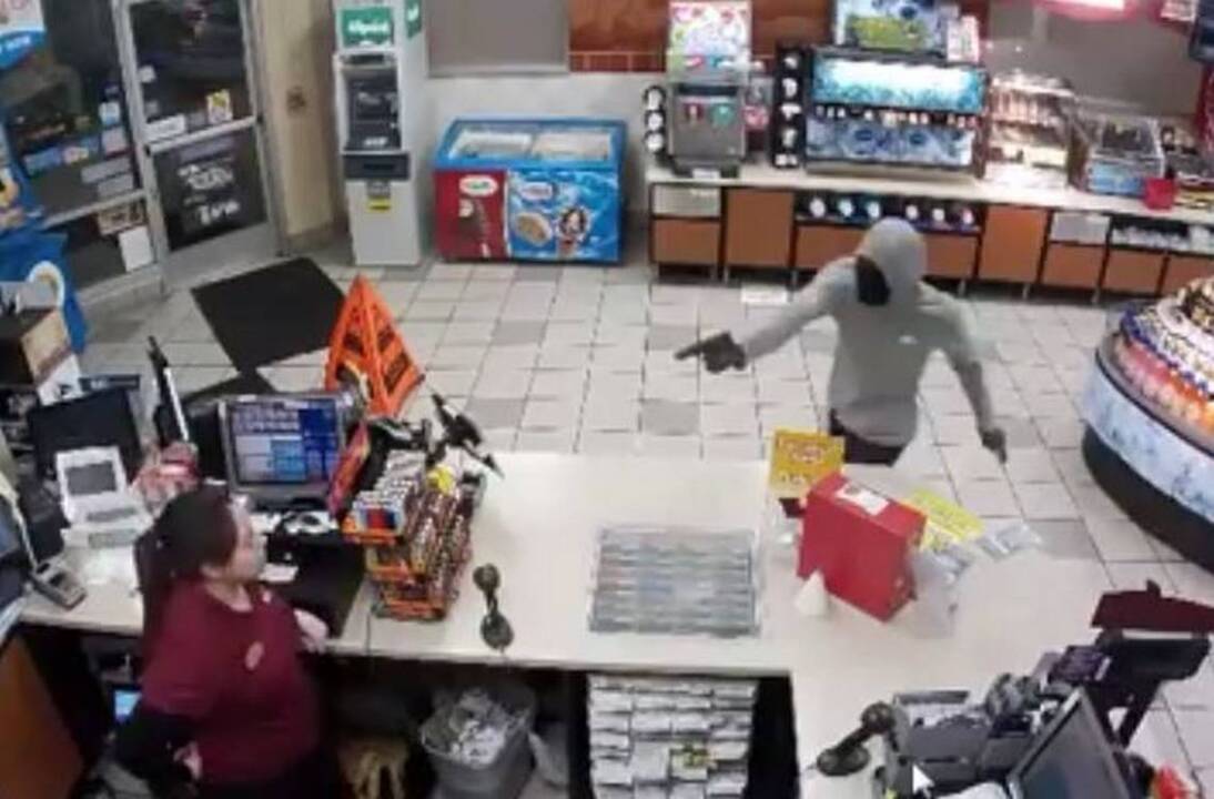 Robbery of Stockton mini-mart by gun-toting hold-up man captured on ...