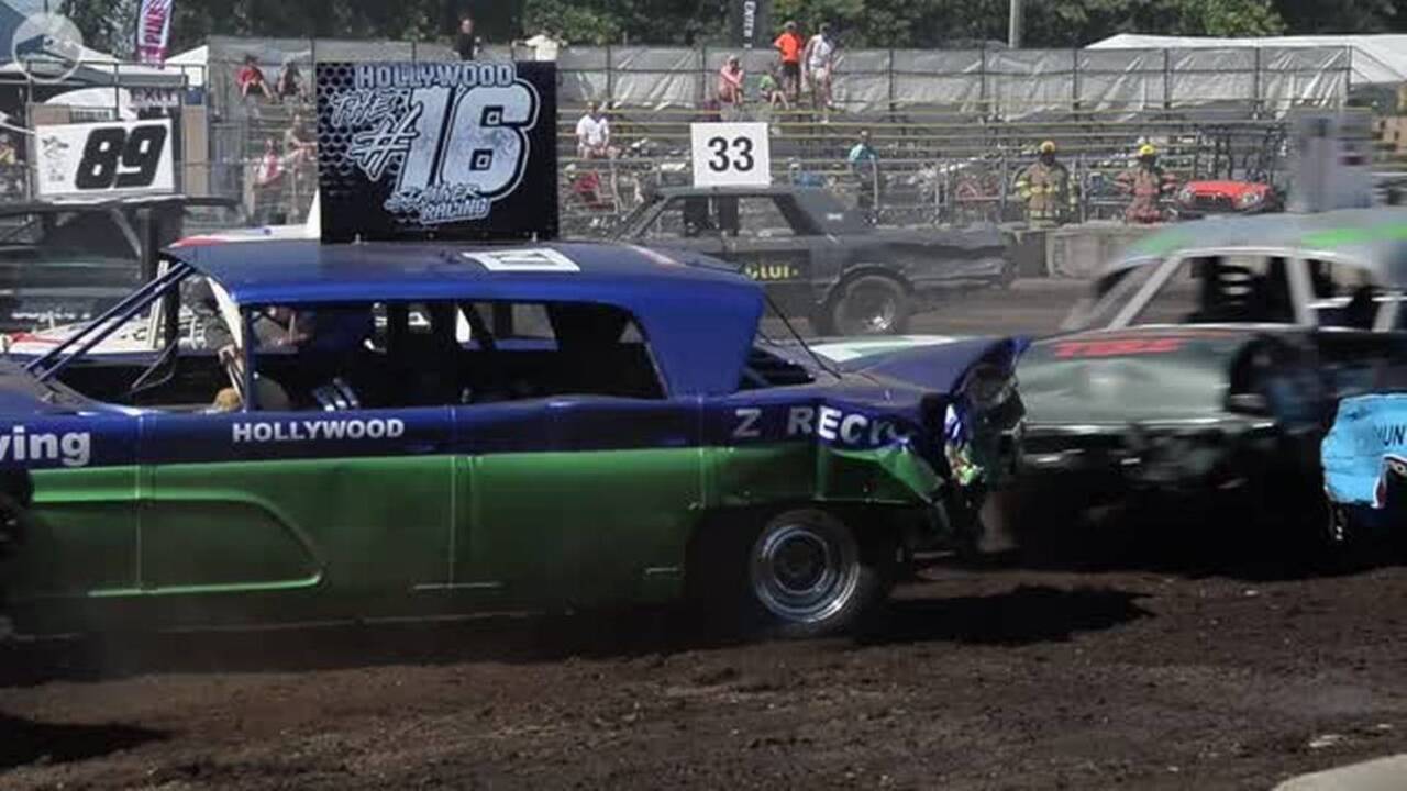 Ride along with driver Wayne Vis at the Lynden fair demo derby ...