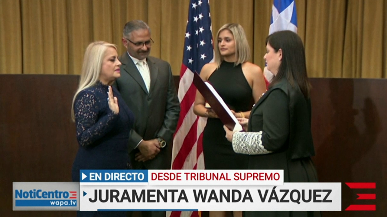 Wanda Vázquez Garced juramentada como gobernadora de Puerto Rico | El ...