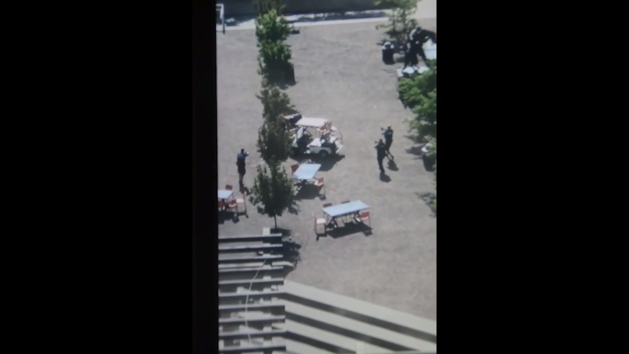 Barney Allis fight and police shooting video from the 9th floor | Macon ...