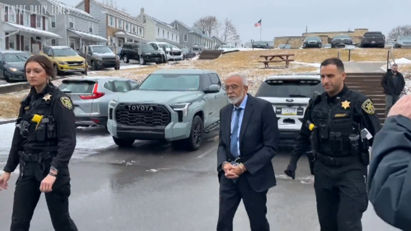 Subu Vedam arrives at the Centre County Courthouse for hearing | Centre ...