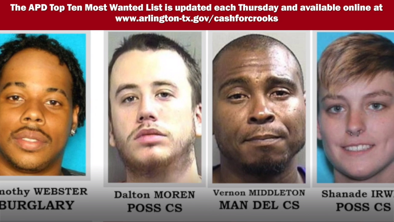 Video: Arlington Police's 10 Most Wanted Criminals, July 25 | Durham ...