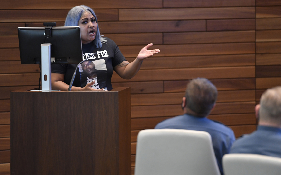 Tierra Cox, whose brother was killed by a KCPD officer speaks out at ...