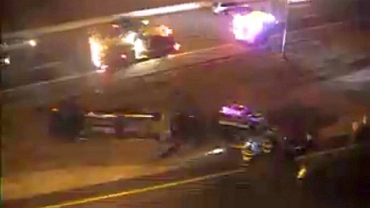 Tanker of chicken fat overturns on I-70, causes major delays | Kansas ...