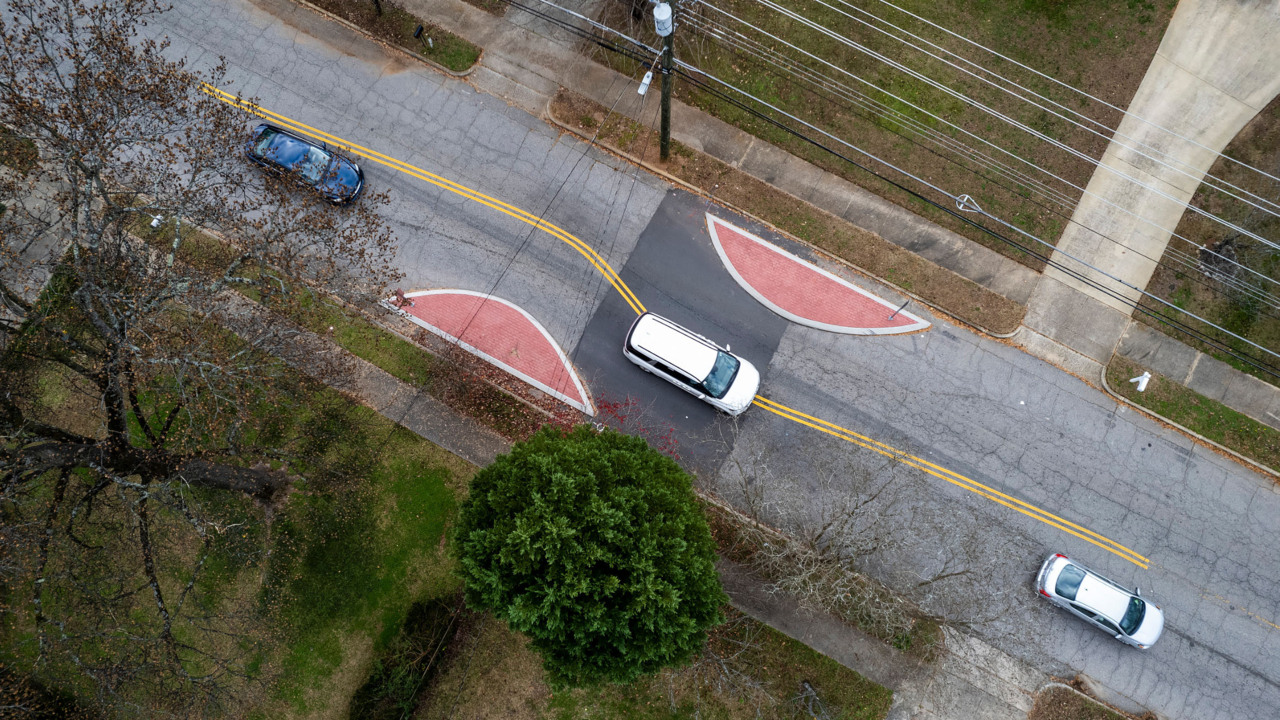 Traffic-calming chicanes along Raleigh's Brentwood Road | Raleigh News ...