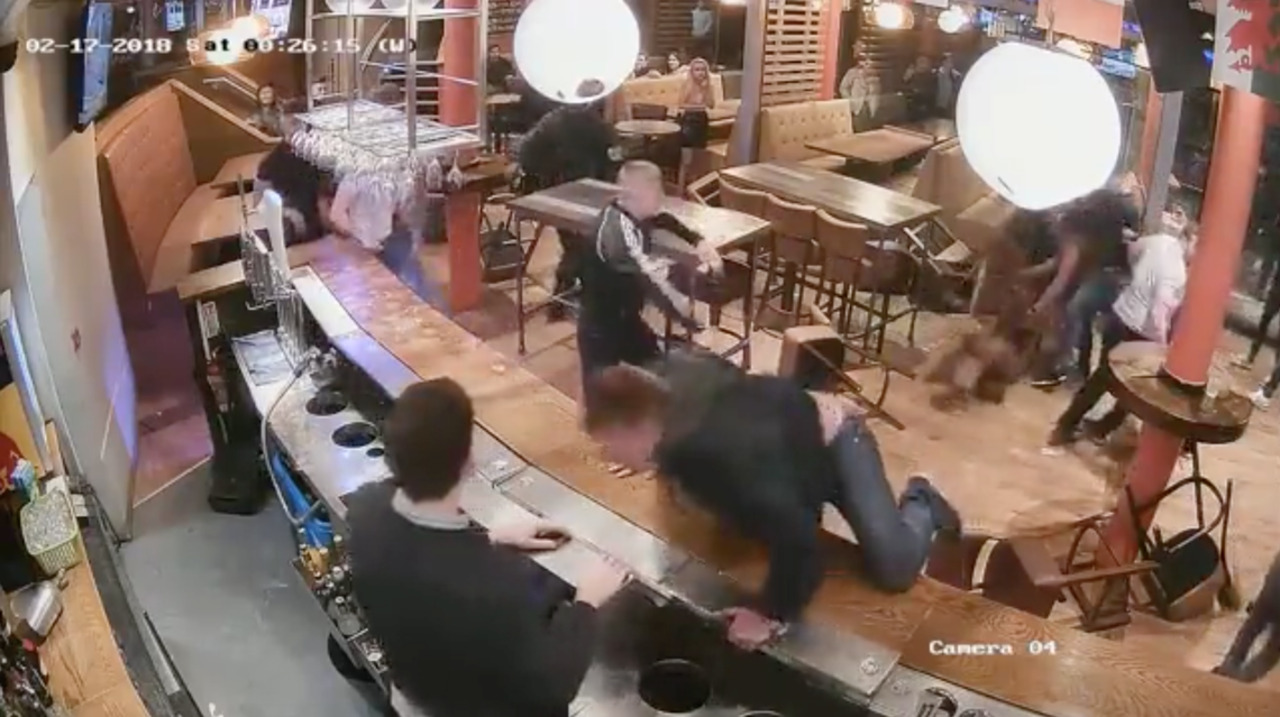 Watch punches, chairs being thrown in massive bar fight | Charlotte ...