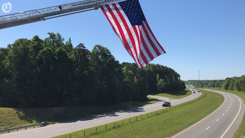 Procession for Alden Elliott, a North Carolina Department of Adult ...