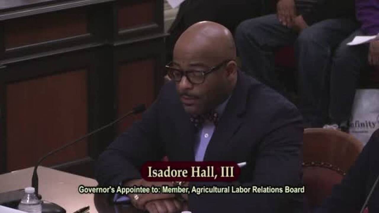 CA Senate panel approves former Senator Isadore Hall to ag board ...