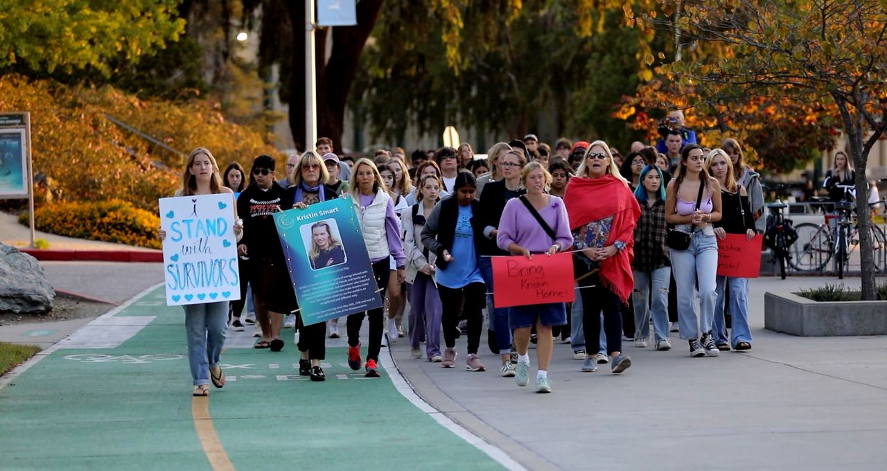 Video: Dozens march at Cal Poly CA to honor Kristin Smart after Paul ...