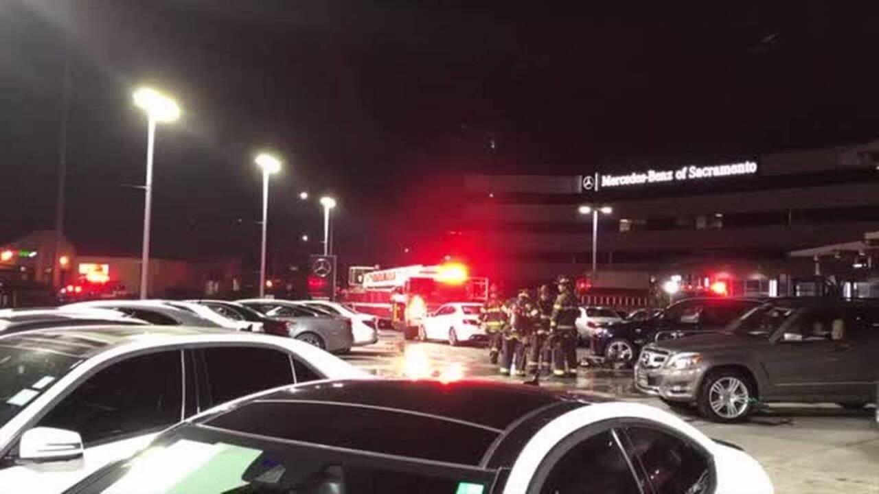 Fire in Mercedes-Benz showroom causes “major, major damage ...