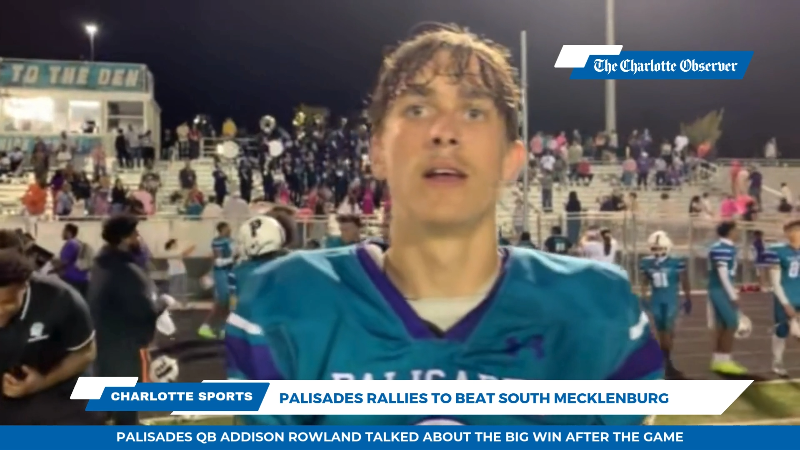 WATCH: Palisades QB Addison Rowland talk South Meck win | Charlotte ...