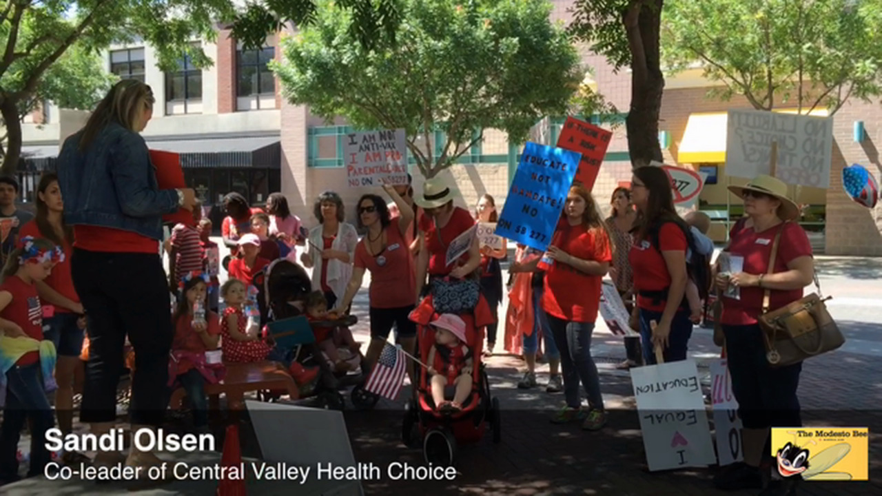 Rally To Oppose Senate Bill 277 | Modesto Bee