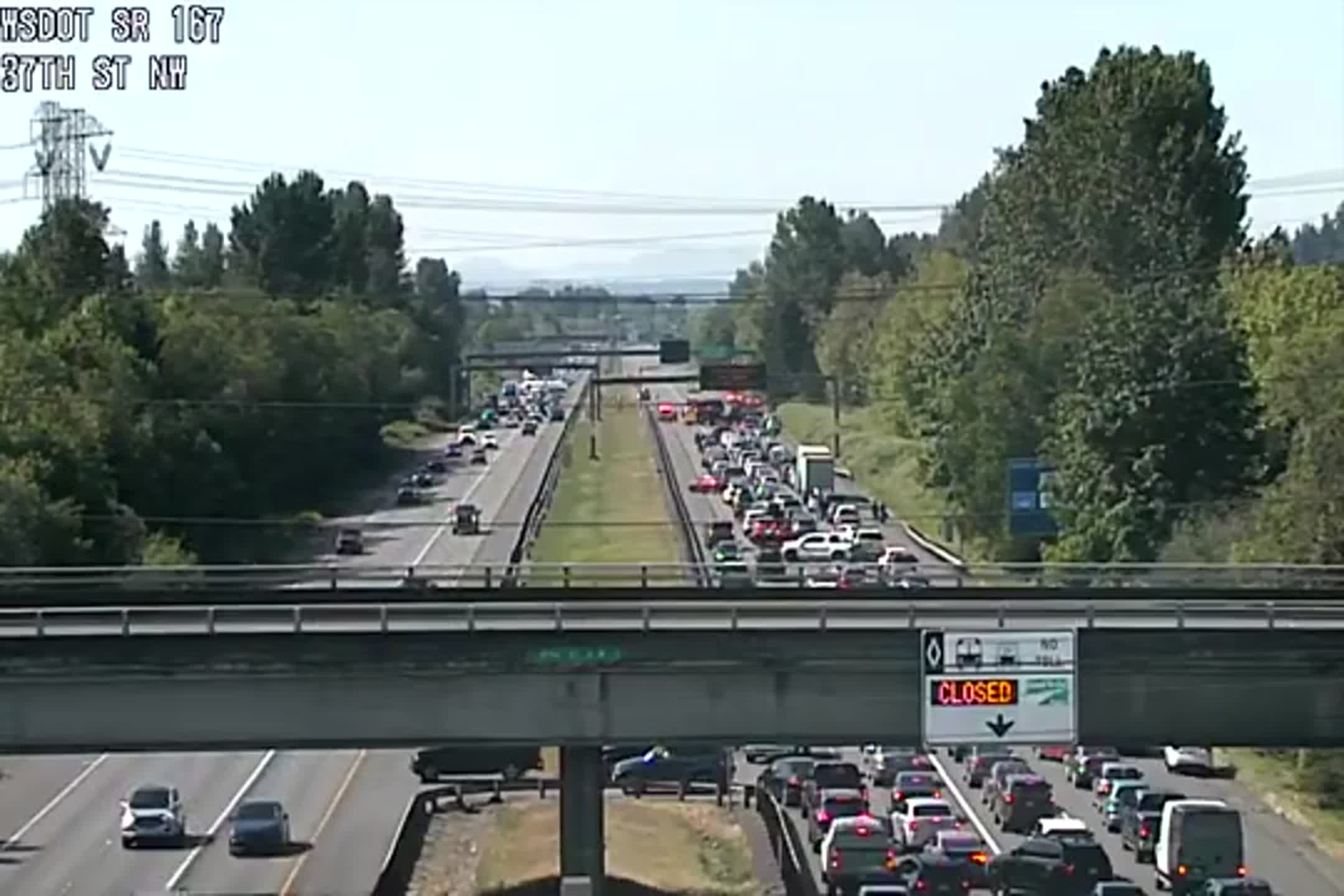 Crash on state Route 167 north of 15th Street Northwest closes lanes Saturday near Auburn ...