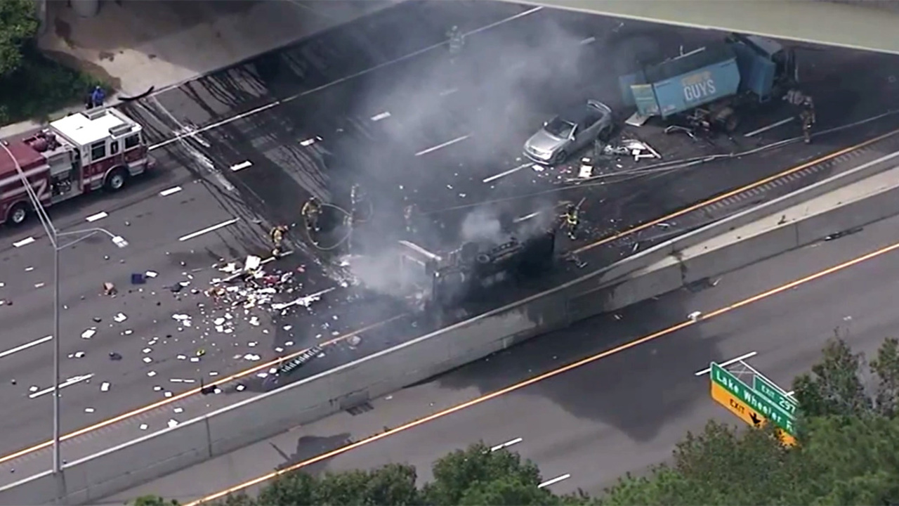 I-40 truck crash starts fire, kills 1, sends 3 to hospital | Raleigh ...