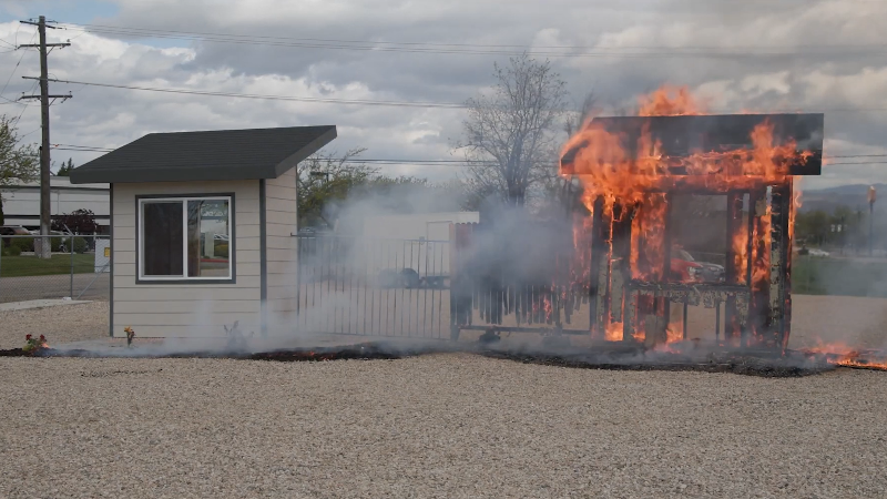 Burn demonstration urges fire-safe landscaping, wildfire risk | Idaho ...