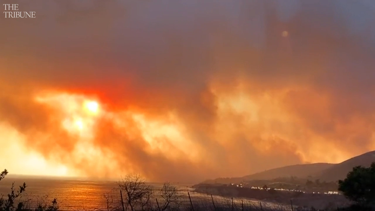 Wildfire burns in Santa Barbara County, video shows | San Luis Obispo ...