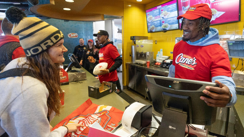 Chiefs’ Mecole Hardman, L’Jarius Sneed work, greet fans at Raising Cane ...