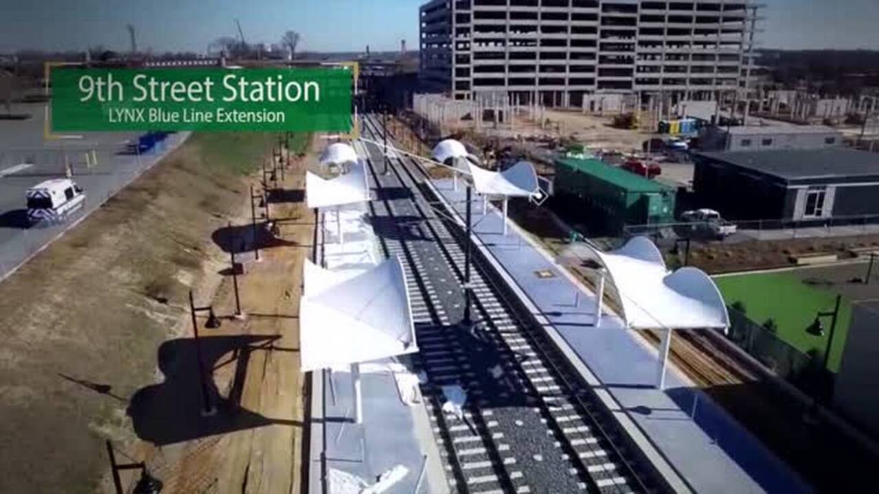 UNCC produces aerial video of Blue Line rail extension | Charlotte Observer