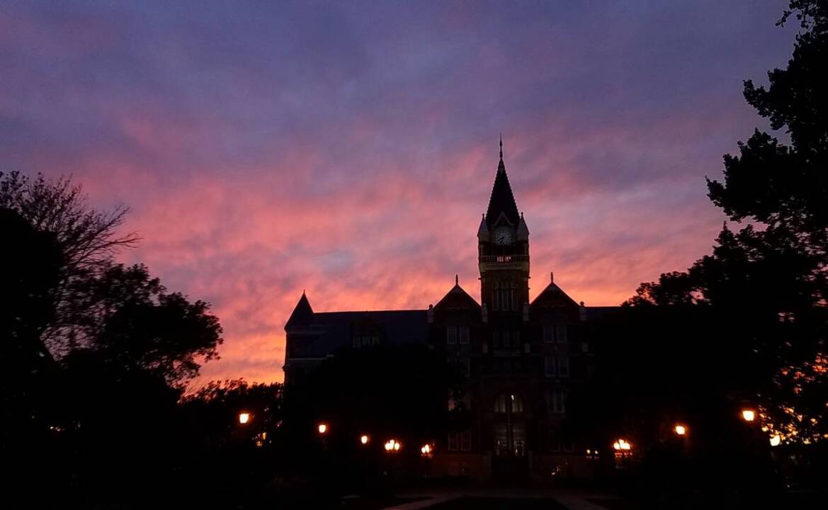 Atop the Friends University clock tower | The State