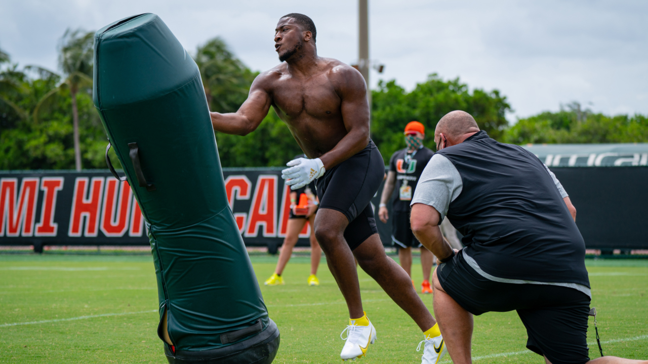 Defensive end Quincy Roche on his 2021 UM Pro Day performance | Miami ...