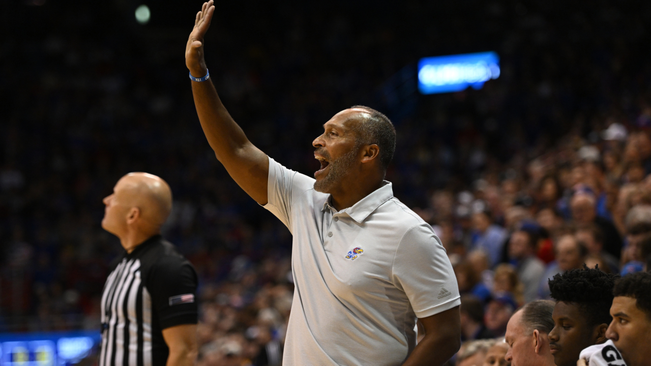 Coach Norm Roberts fills in gets the win with Jayhawks | Kansas City Star