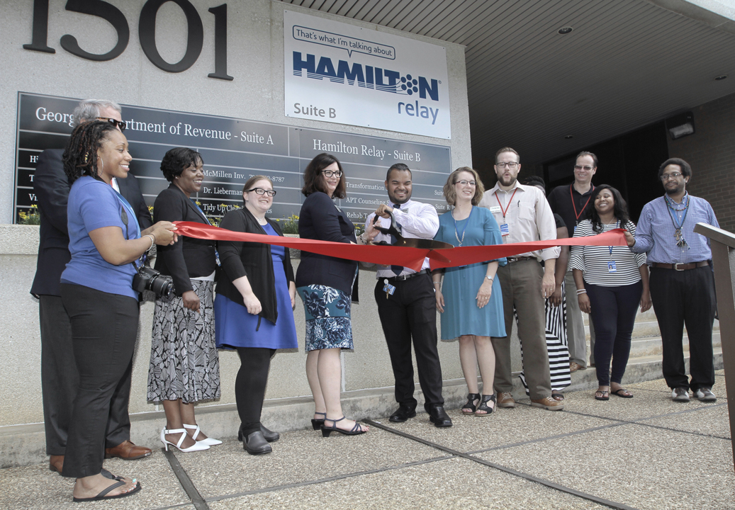 Hamilton Relay provides adaptive telephone services to the hearing ...