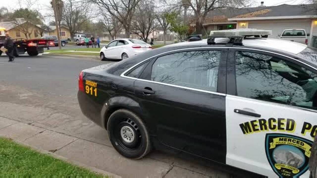 Car leading Merced police pursuit crashes | Merced Sun-Star