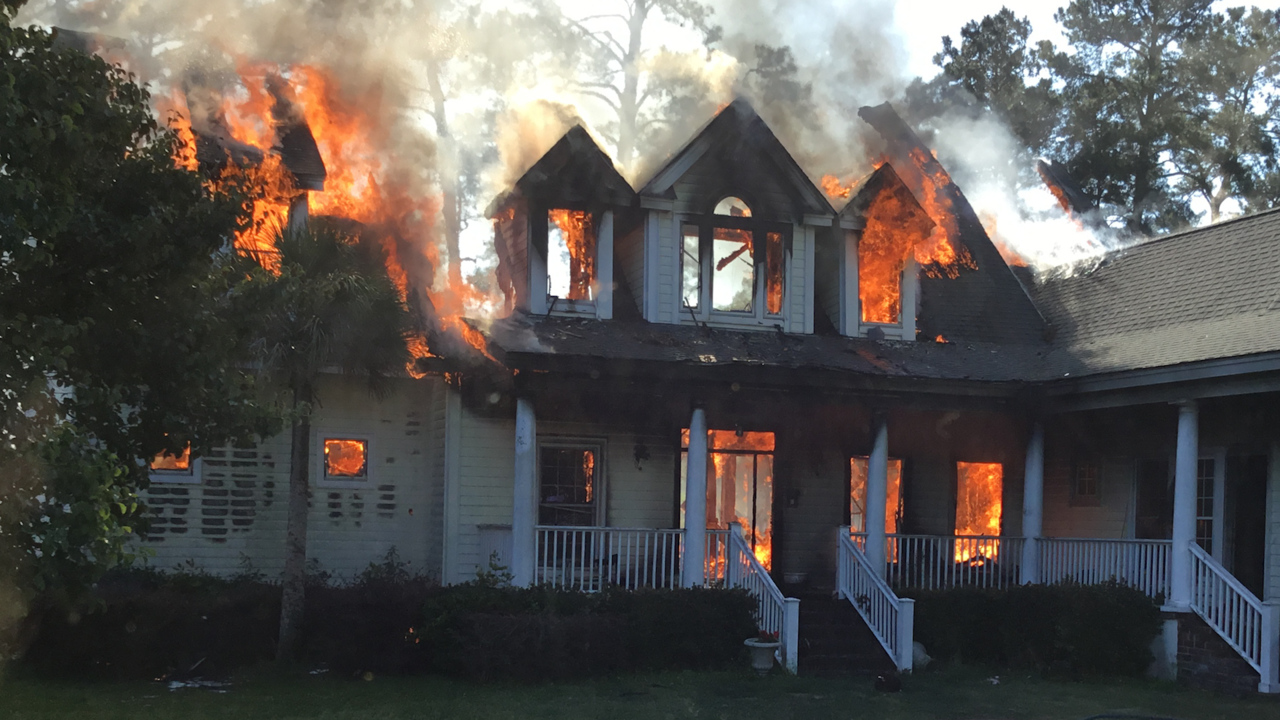 Seabrook Point home destroyed in Beaufort County SC house fire (Video ...