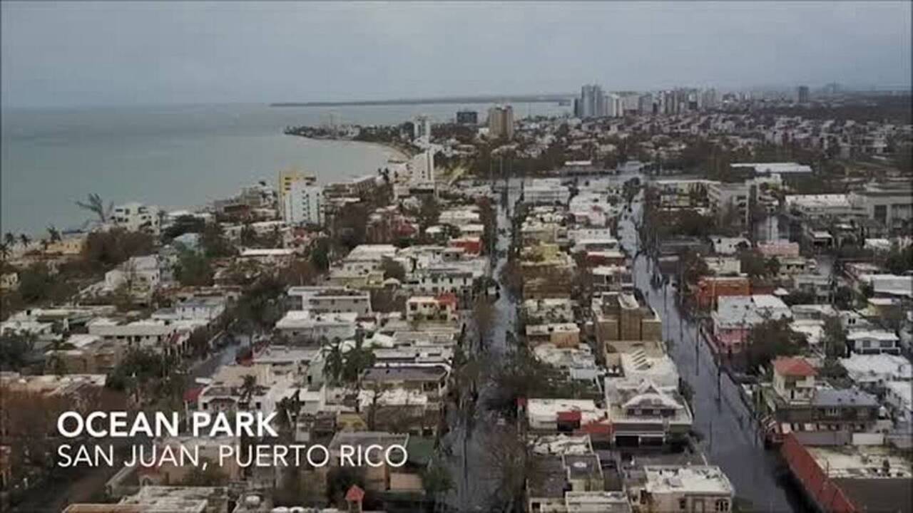 Damage assessment shows aerials of Puerto Rico devastation after ...