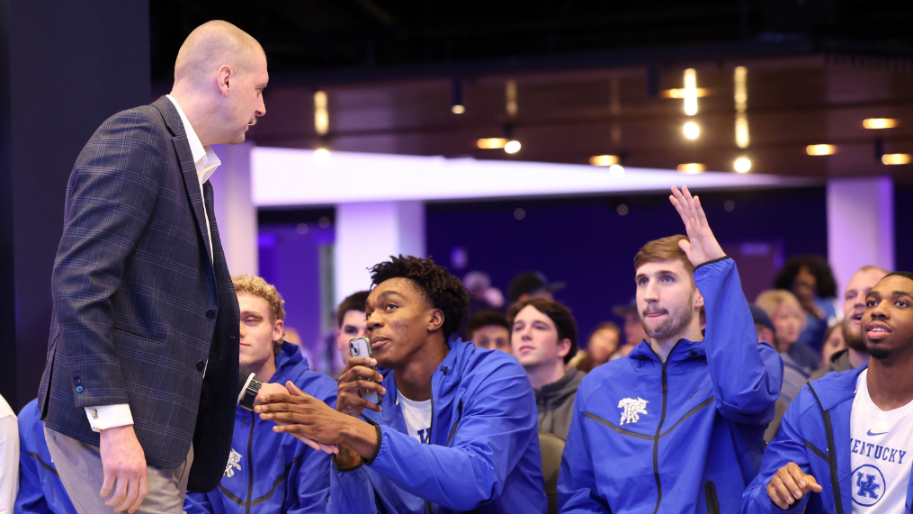 Kentucky basketball coach Mark Pope on Wildcats’ NCAA Tournament draw ...