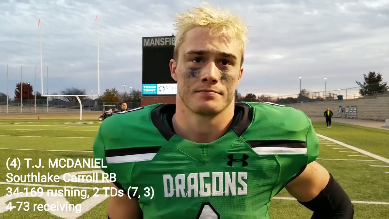 TXHSFB: McDaniel, Carroll run past DeSoto | Fort Worth Star-Telegram