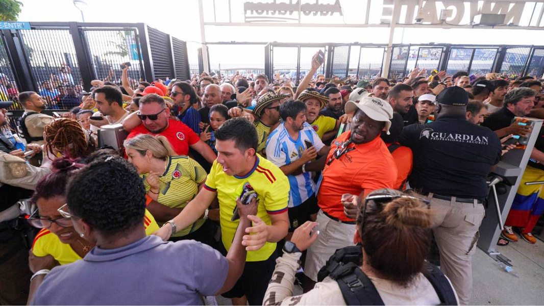 Copa America final delayed by stadium security breach (Video) | Miami ...