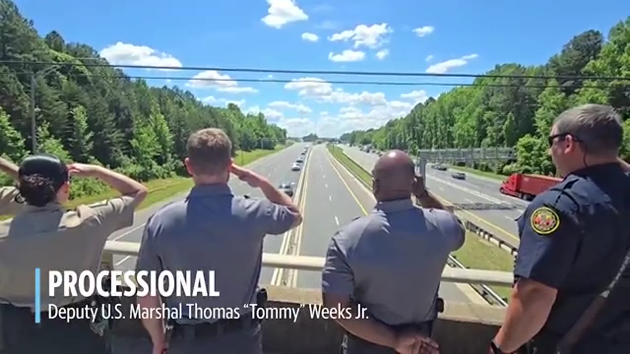 Processional of U.S. Marshal Thomas Weeks Jr. | Charlotte Observer