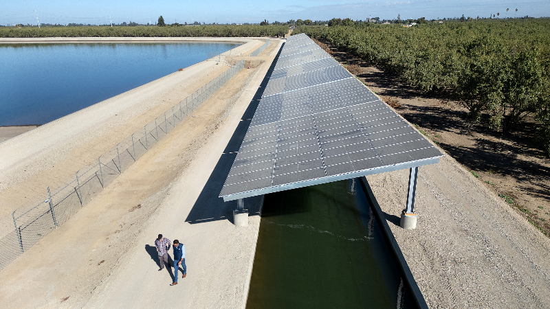 Turlock Irrigation District tests solar panels over canals in Keyes ...