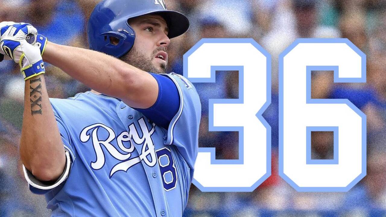 Video: Mike Moustakas' 36 home runs, tying Steve Balboni's KC Royals ...