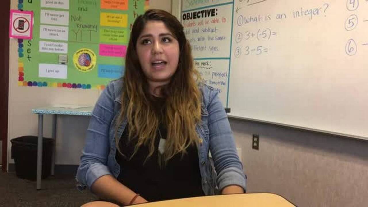 She graduated from Berkeley and teaches 7th grade math. Next year, she ...