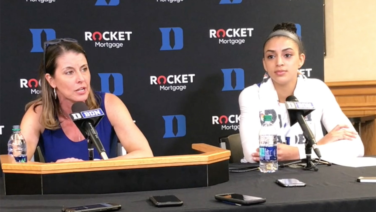 Duke’s Jade Williams and Coach Joanne McCallie talk altercation during ...