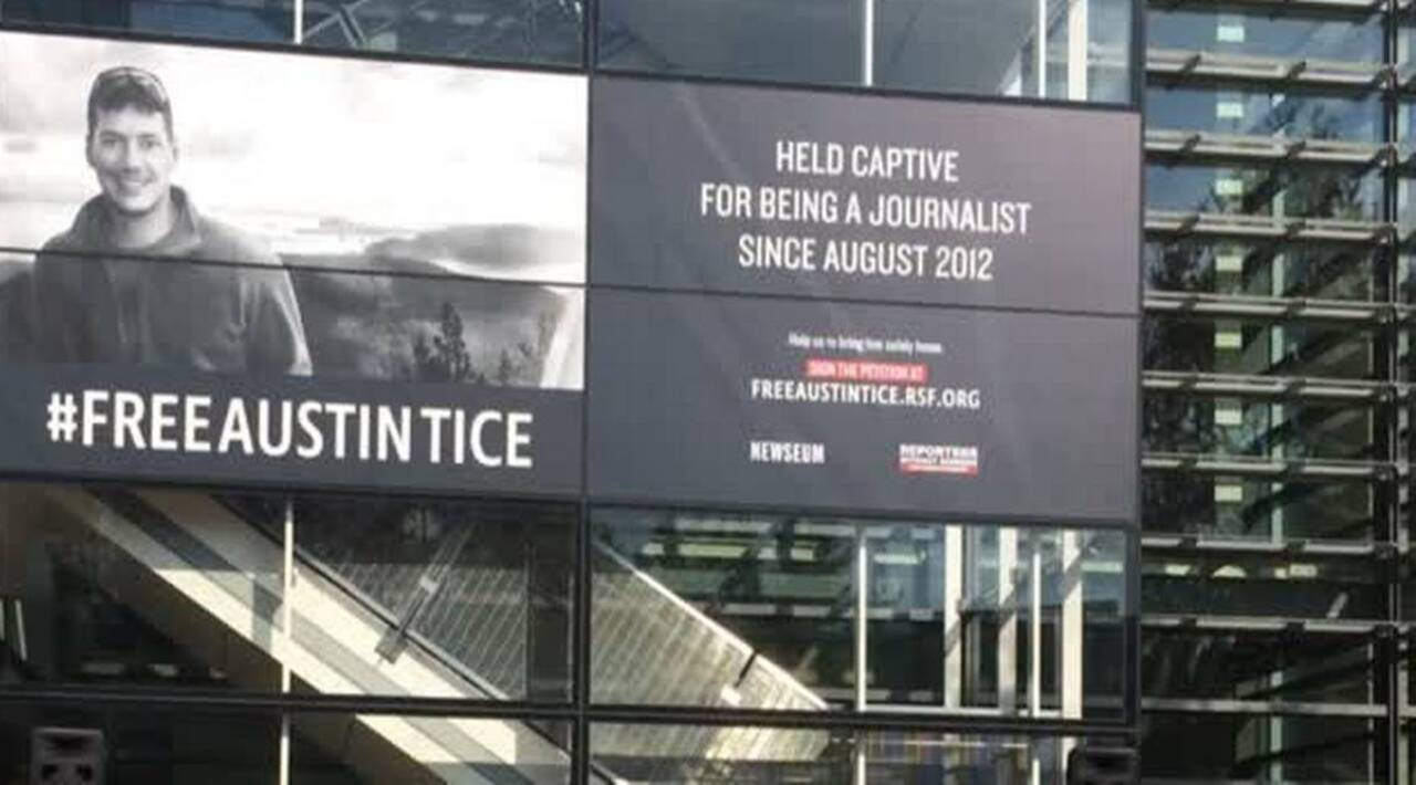 The banner that could bring America's kidnapped journalist home ...