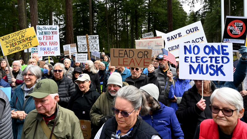 Olympia political action group rallies at Rep. Strickland's Lacey ...