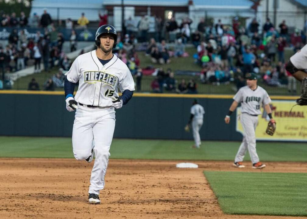 Tim Tebow homers in first at-bat for Columbia Fireflies | The State