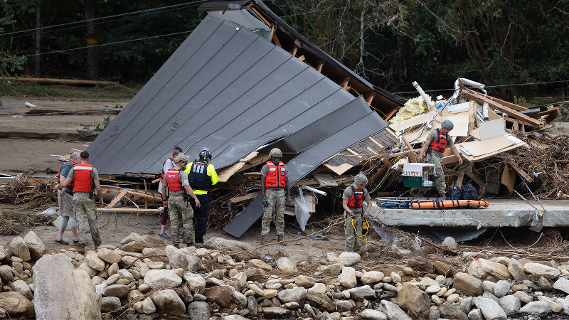 Video: Scenes of massive flooding devastation around NC's Lake Lure ...
