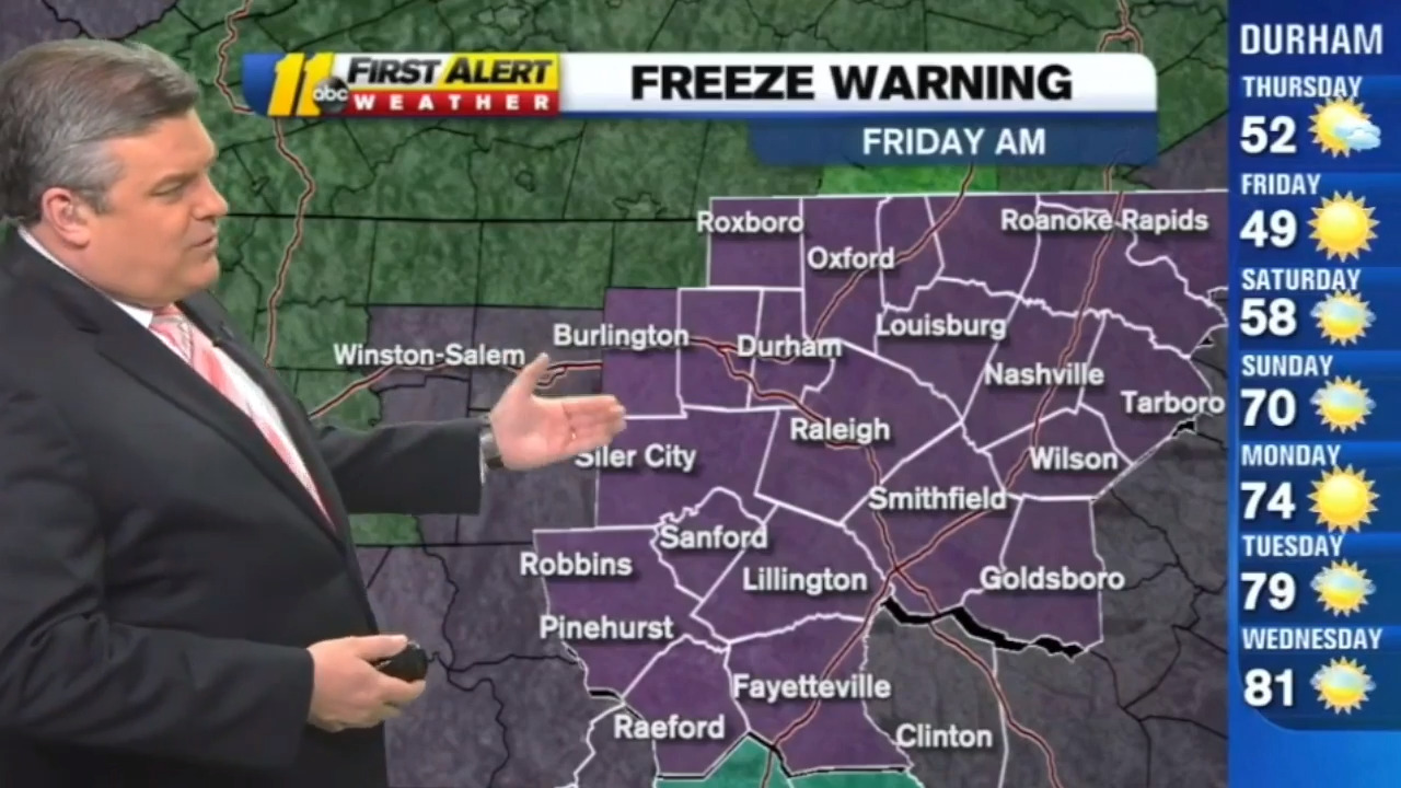 Triangle forecast: Cold start to April in Raleigh, Durham NC | Raleigh ...